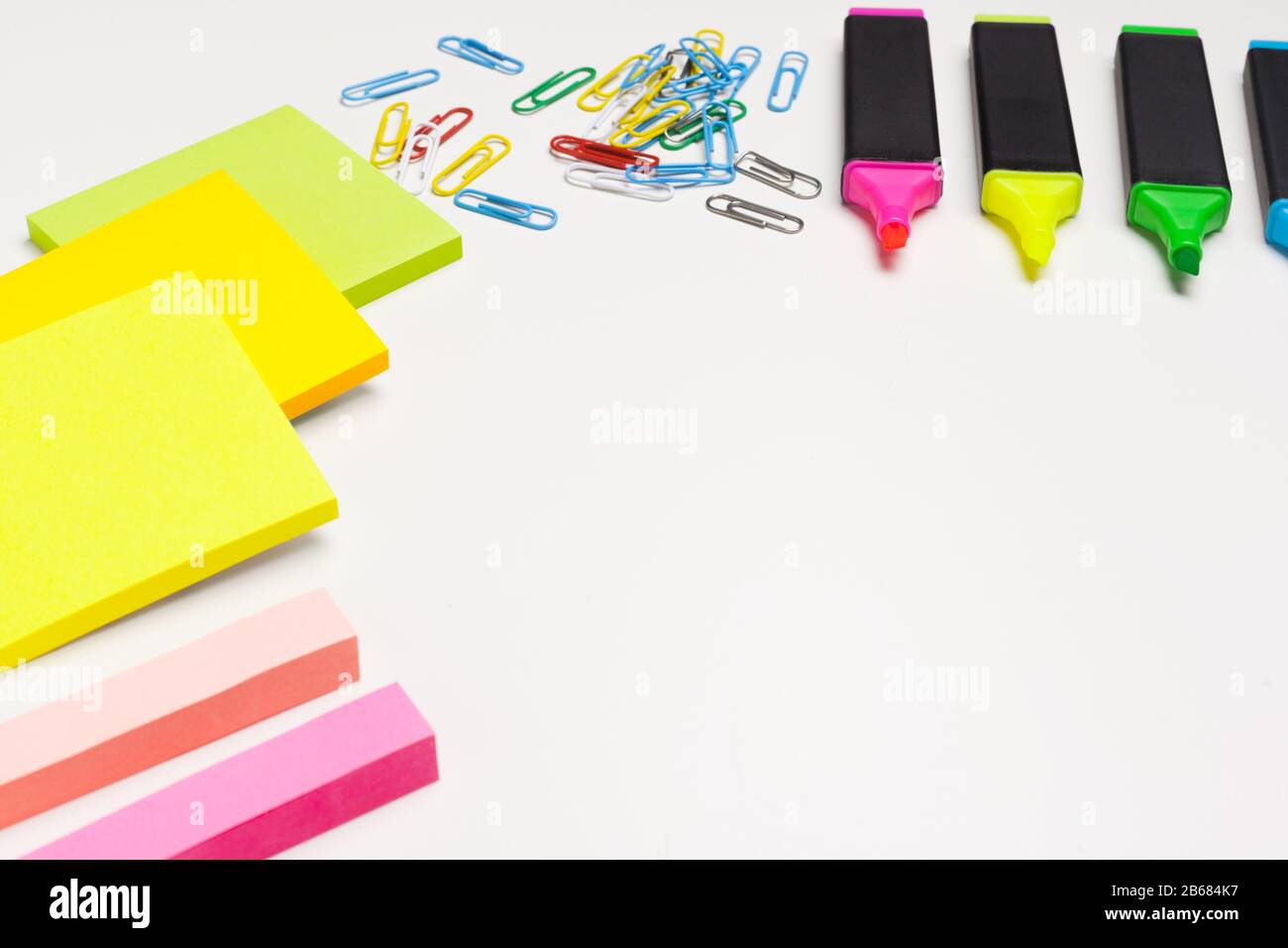 Sticky notes pen laptop table adhesive note hi-res stock photography ...