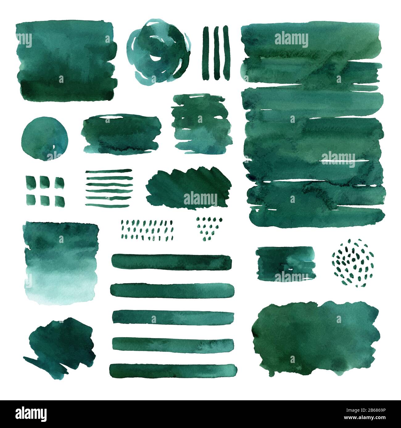 Set hand painted white Cut Out Stock Images & Pictures - Alamy