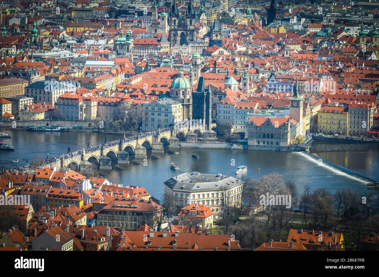 panoramic view of prague city Stock Photo - Alamy