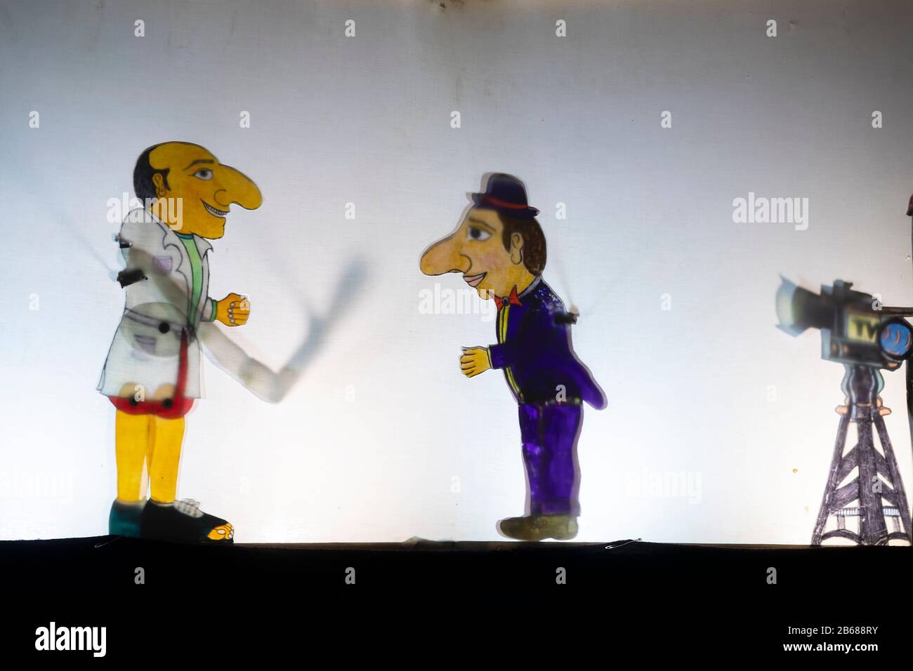 Greek shadow puppet theatre hi-res stock photography and images - Alamy