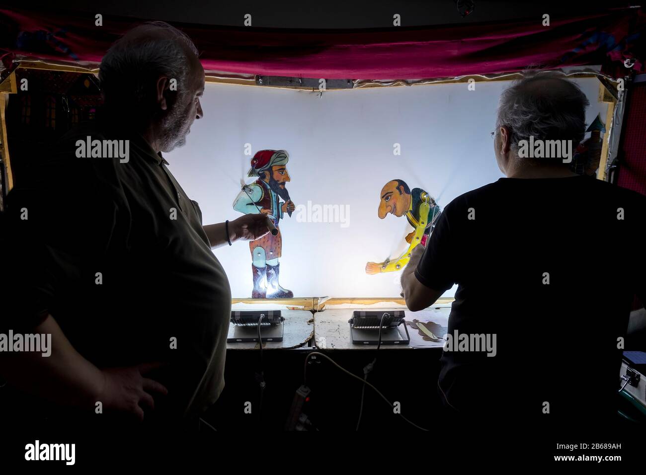 Greek shadow puppet theatre hi-res stock photography and images - Alamy