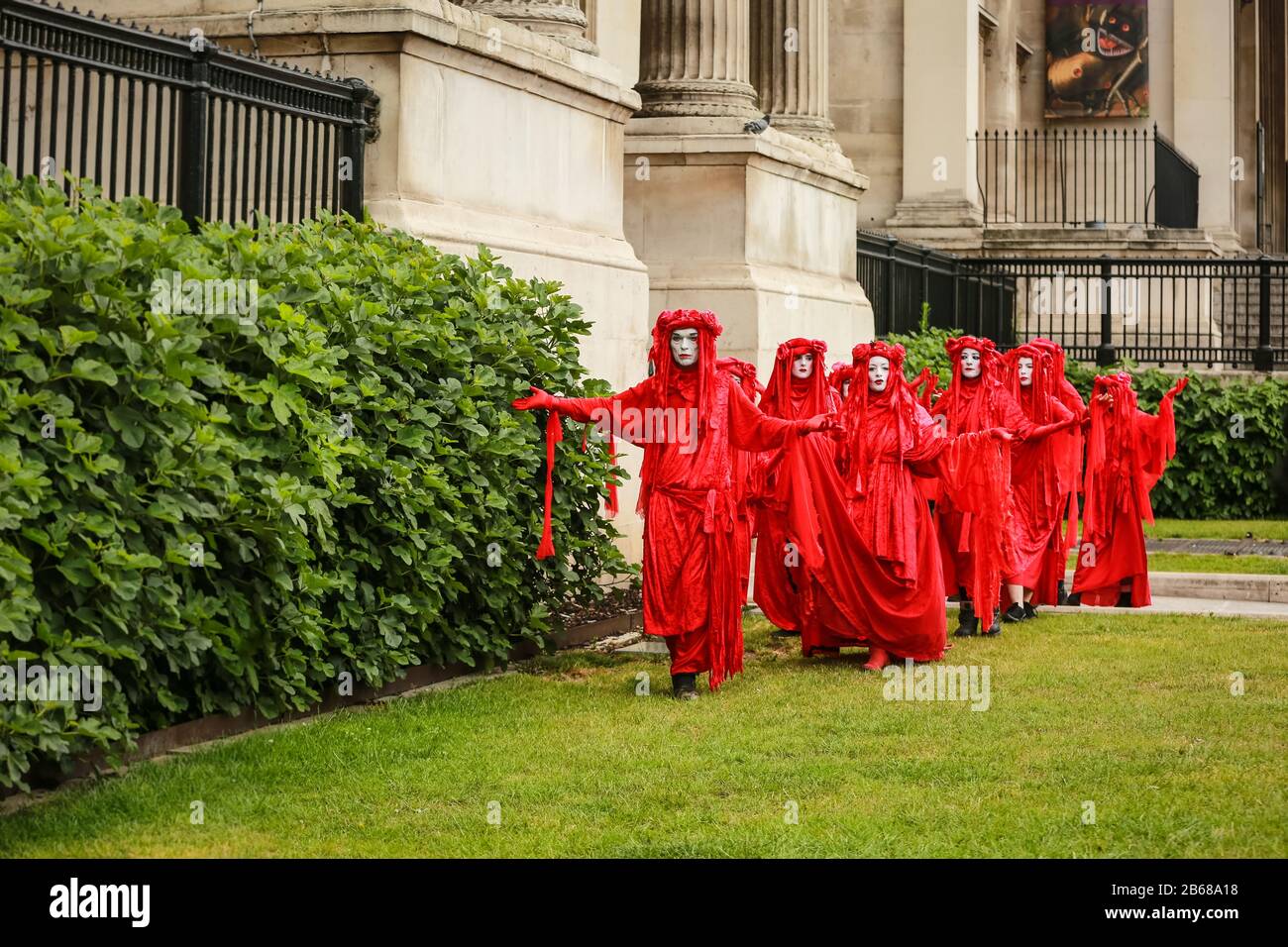 London, UK, 11 Jun 2019. Red Rebel Brigade, Extinction Rebellion ...