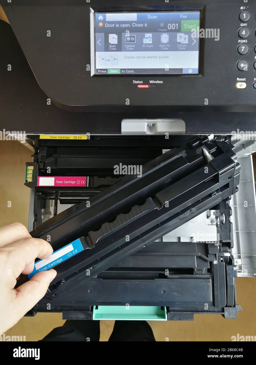 Changing laser printer toner hi-res stock photography and images - Alamy