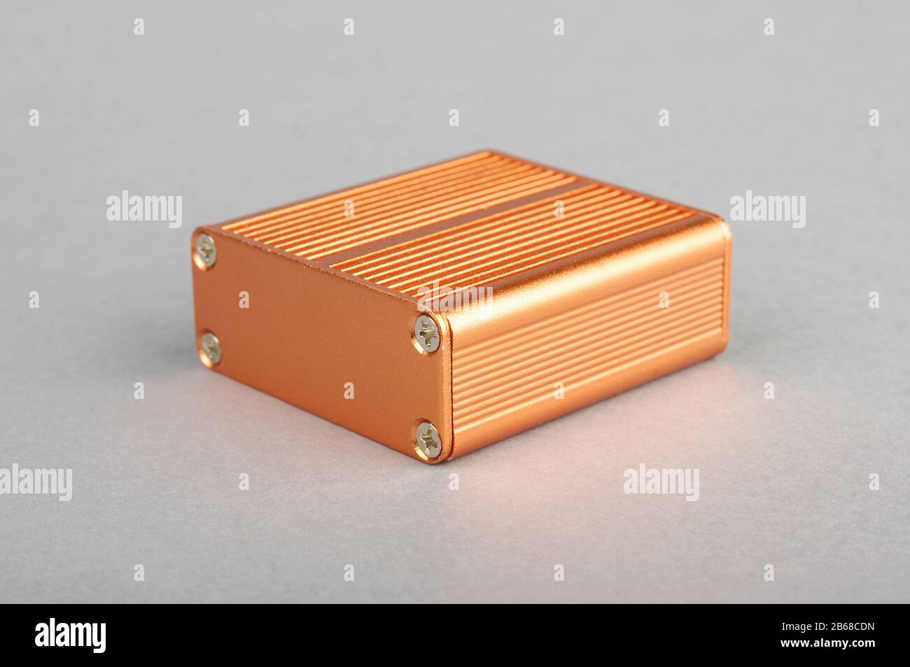 Orange aluminium enclosure for electronics projects and PCB shielding ...