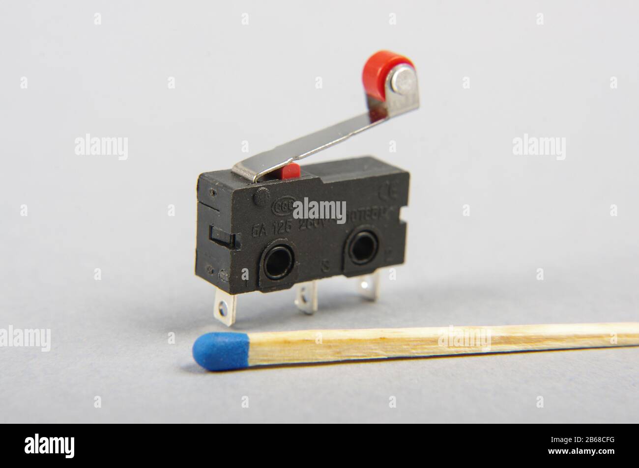 Tiny limit switch for mechanical movement and actuators limits Stock ...