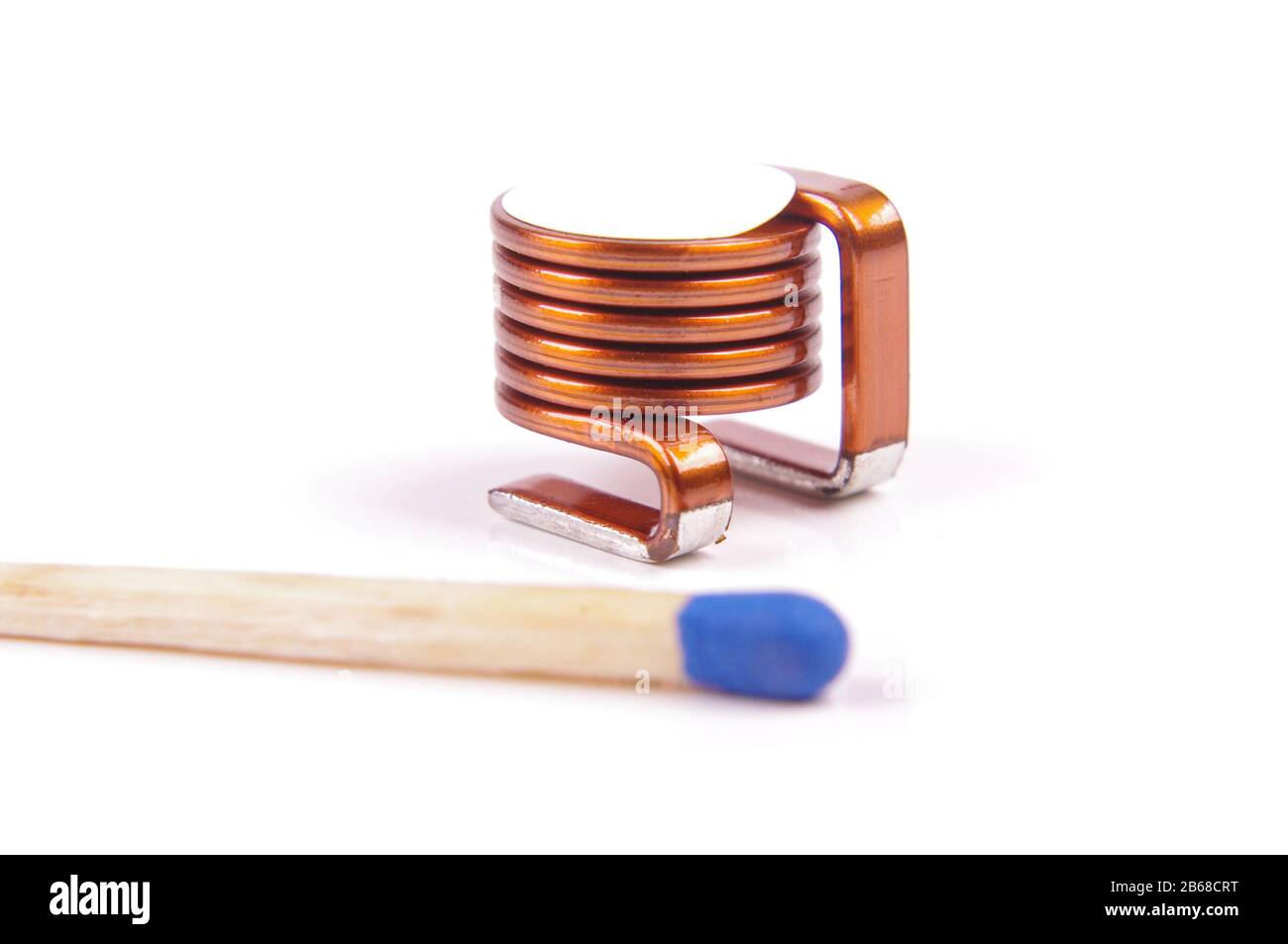 High power flat wire Surface Mount Device SMD coil in comparison with ...