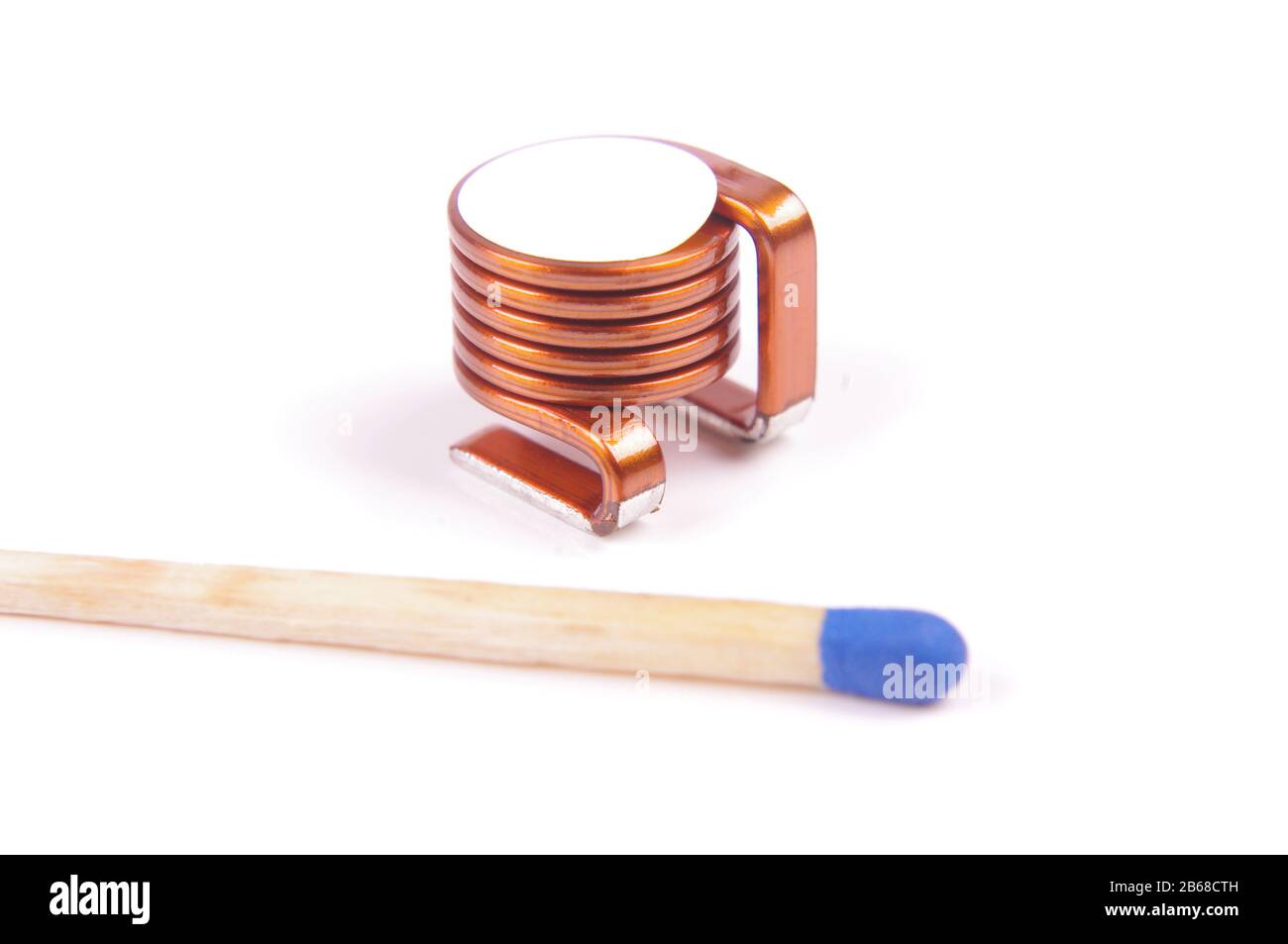High power flat wire Surface Mount Device SMD coil in comparison with ...