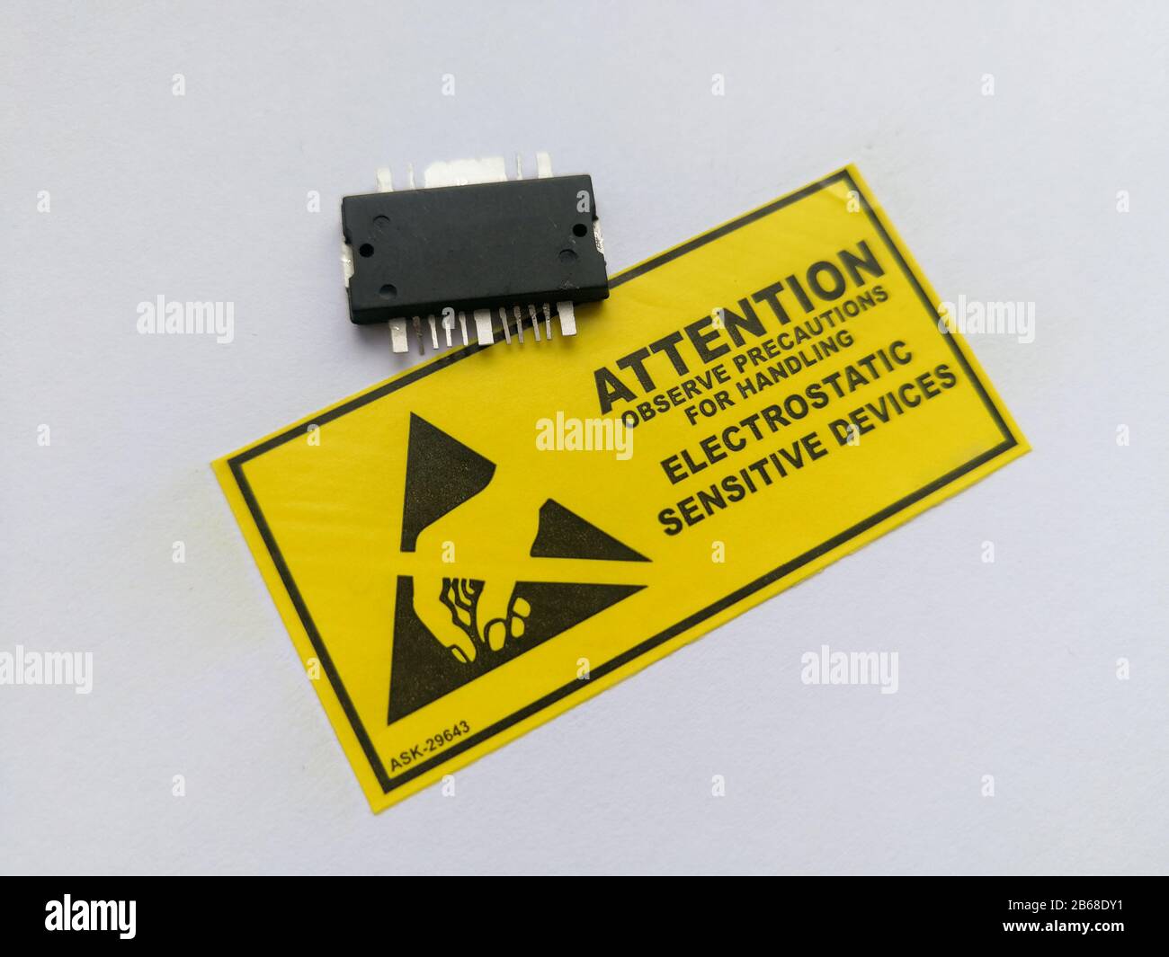 Electrostatic sensitive devices marking label and electronic component ...