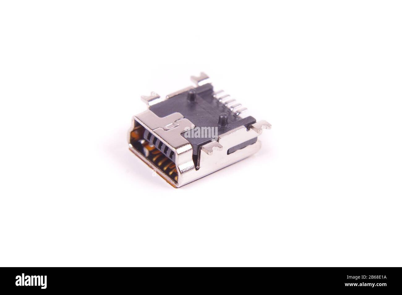 Surface mount mini USB connector for high integrity electronics devices ...