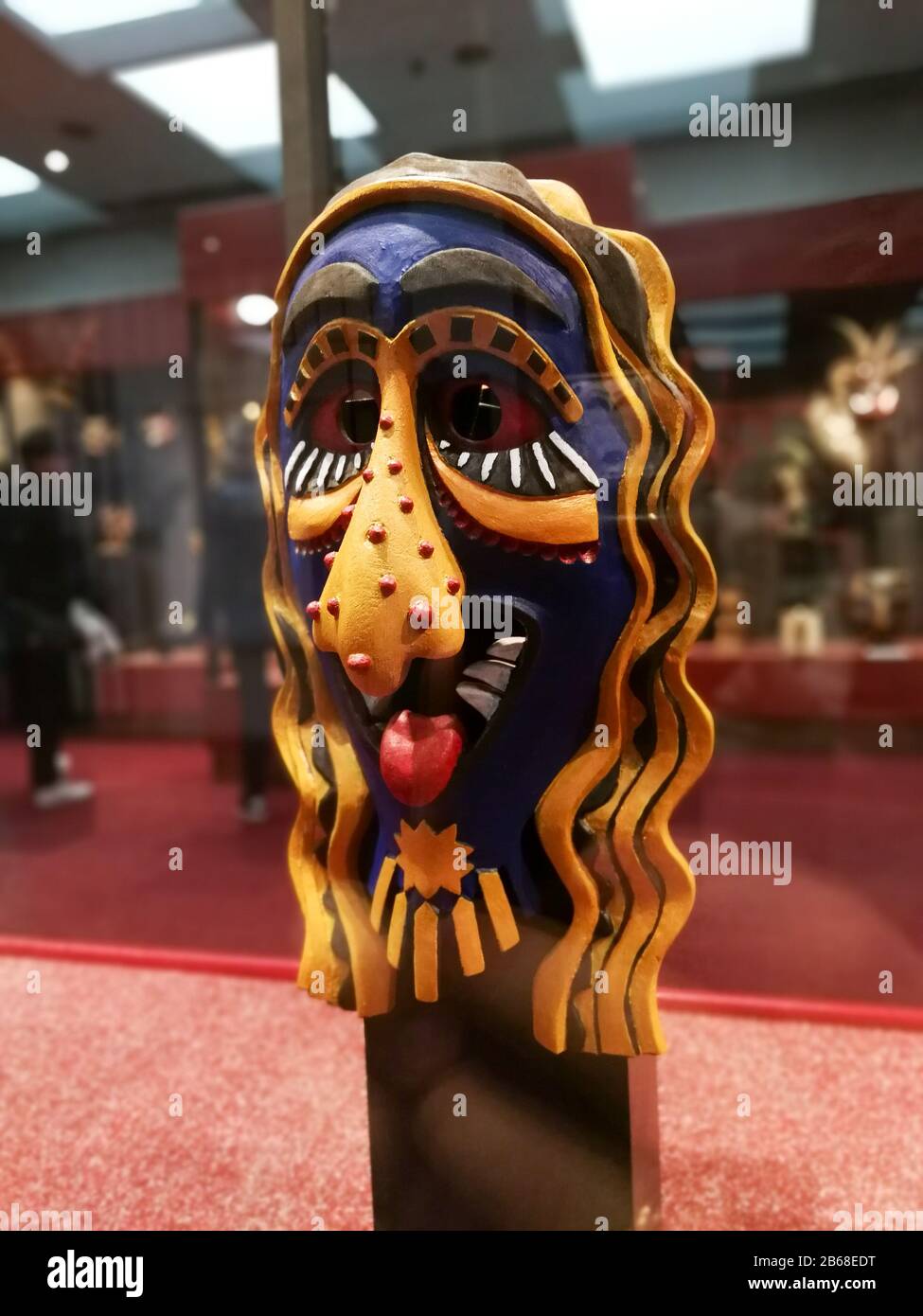 KAUNAS, LITHUANIA - APRIL 08, 2015: Symbolic devil sculpture artwork in ...