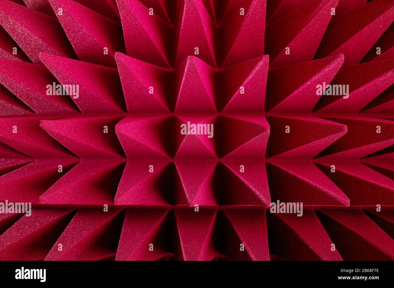Soft hybrid pyramidal microwave and radio frequency absorbers close up ...