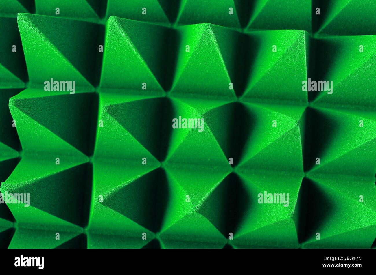 Soft hybrid pyramidal microwave and radio frequency absorbers close up ...