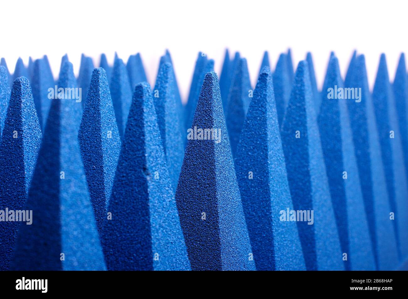 Blue soft hybrid pyramidal microwave and radio frequency absorbers ...