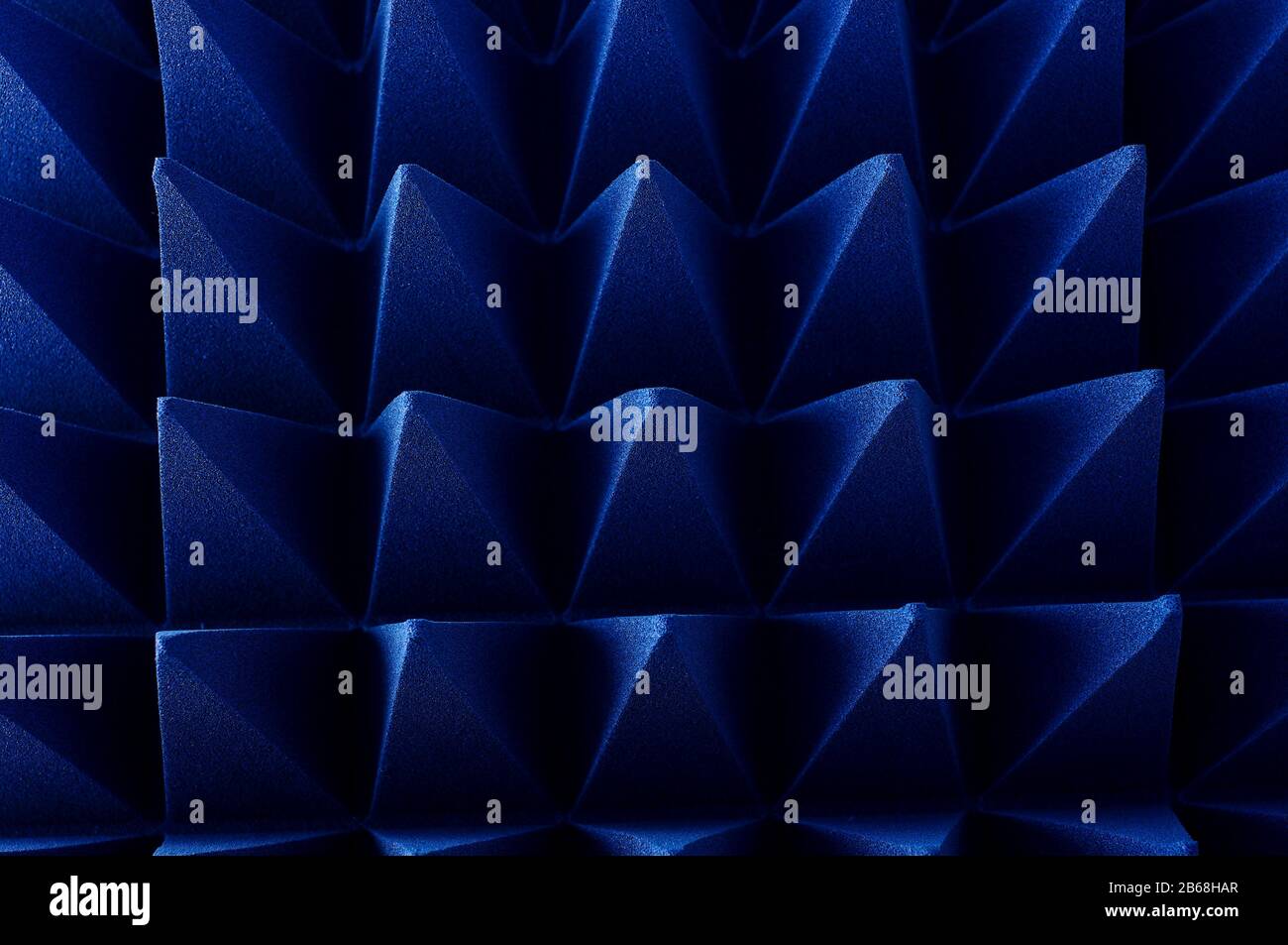 Blue soft hybrid pyramidal microwave and radio frequency absorbers ...