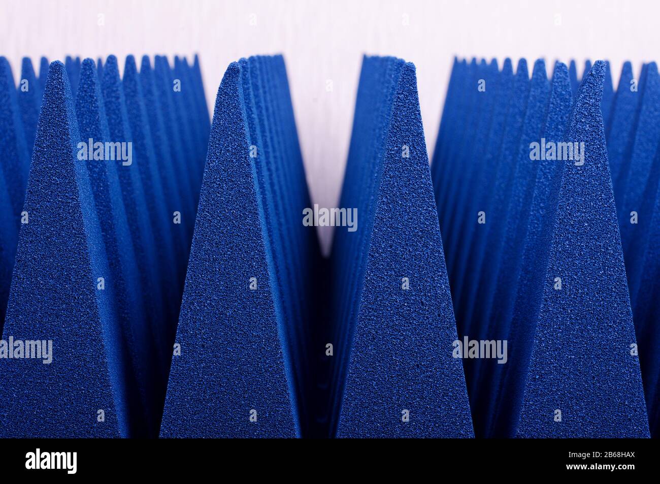 Blue soft hybrid pyramidal microwave and radio frequency absorbers ...