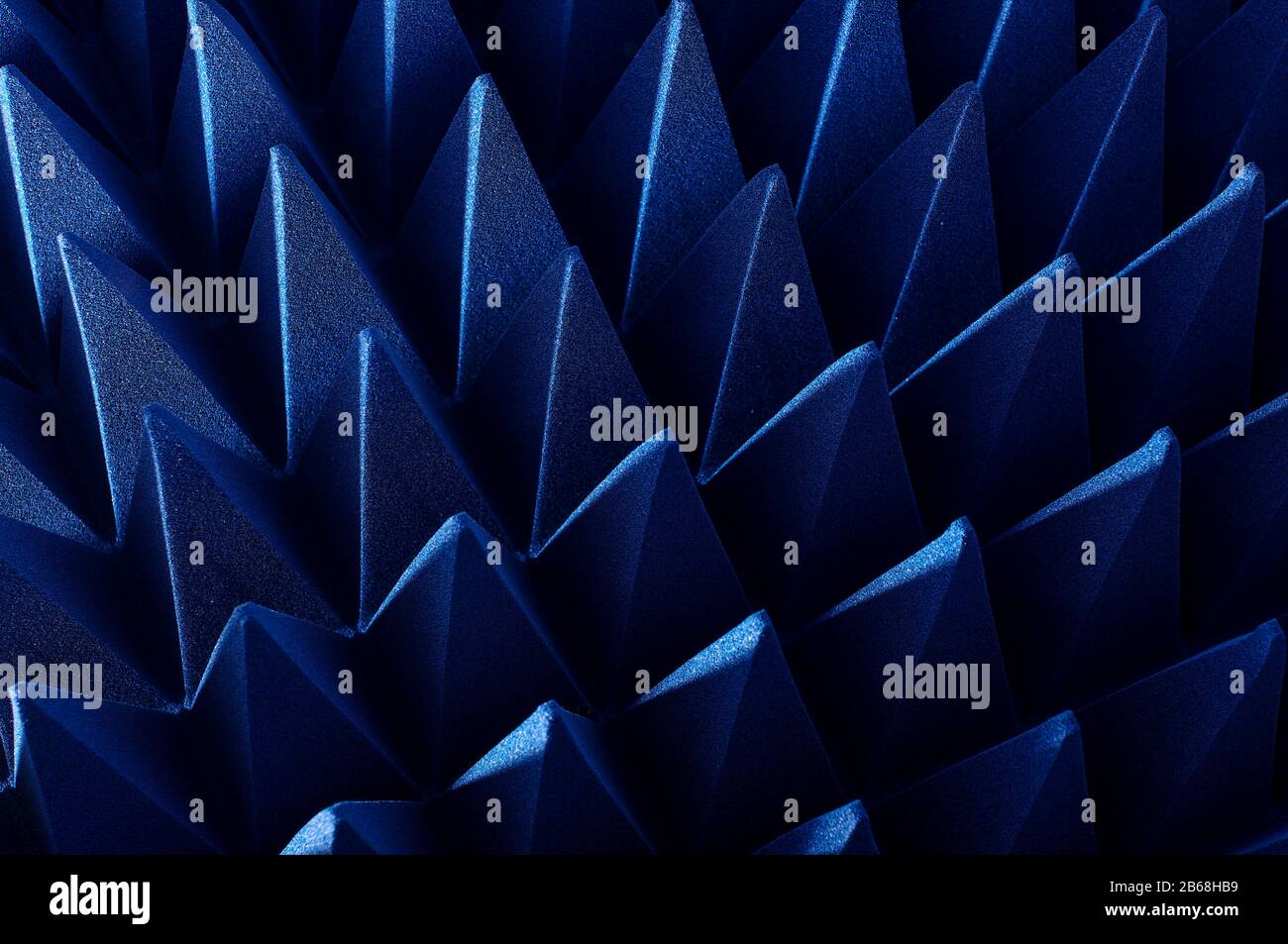 Blue soft hybrid pyramidal microwave and radio frequency absorbers ...