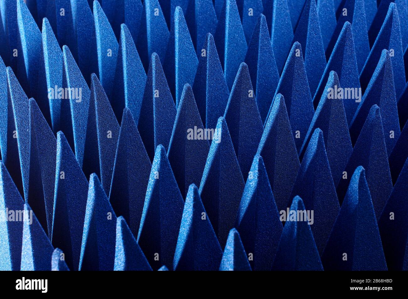 Blue soft hybrid pyramidal microwave and radio frequency absorbers ...