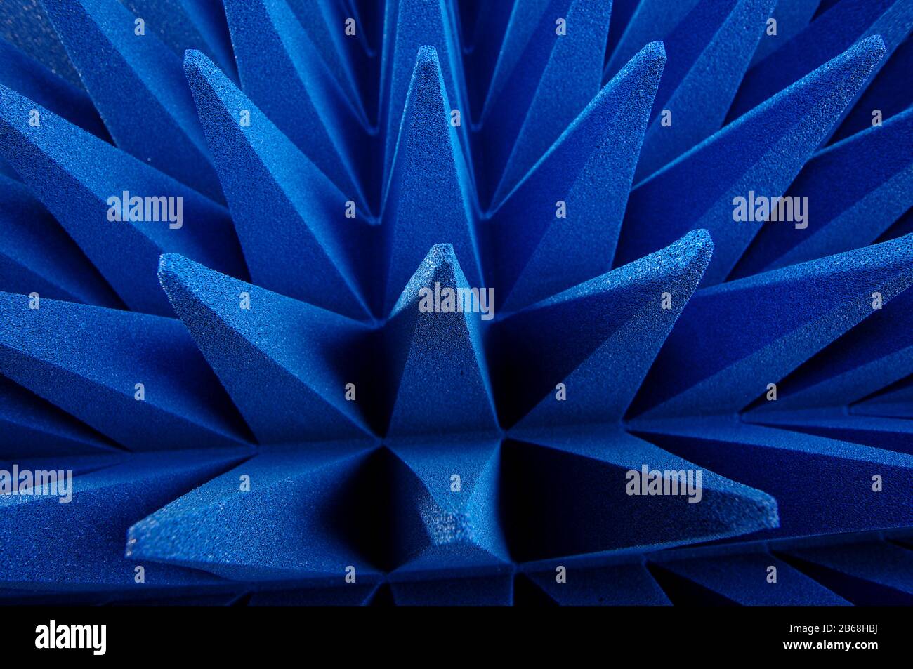 Blue soft hybrid pyramidal microwave and radio frequency absorbers ...