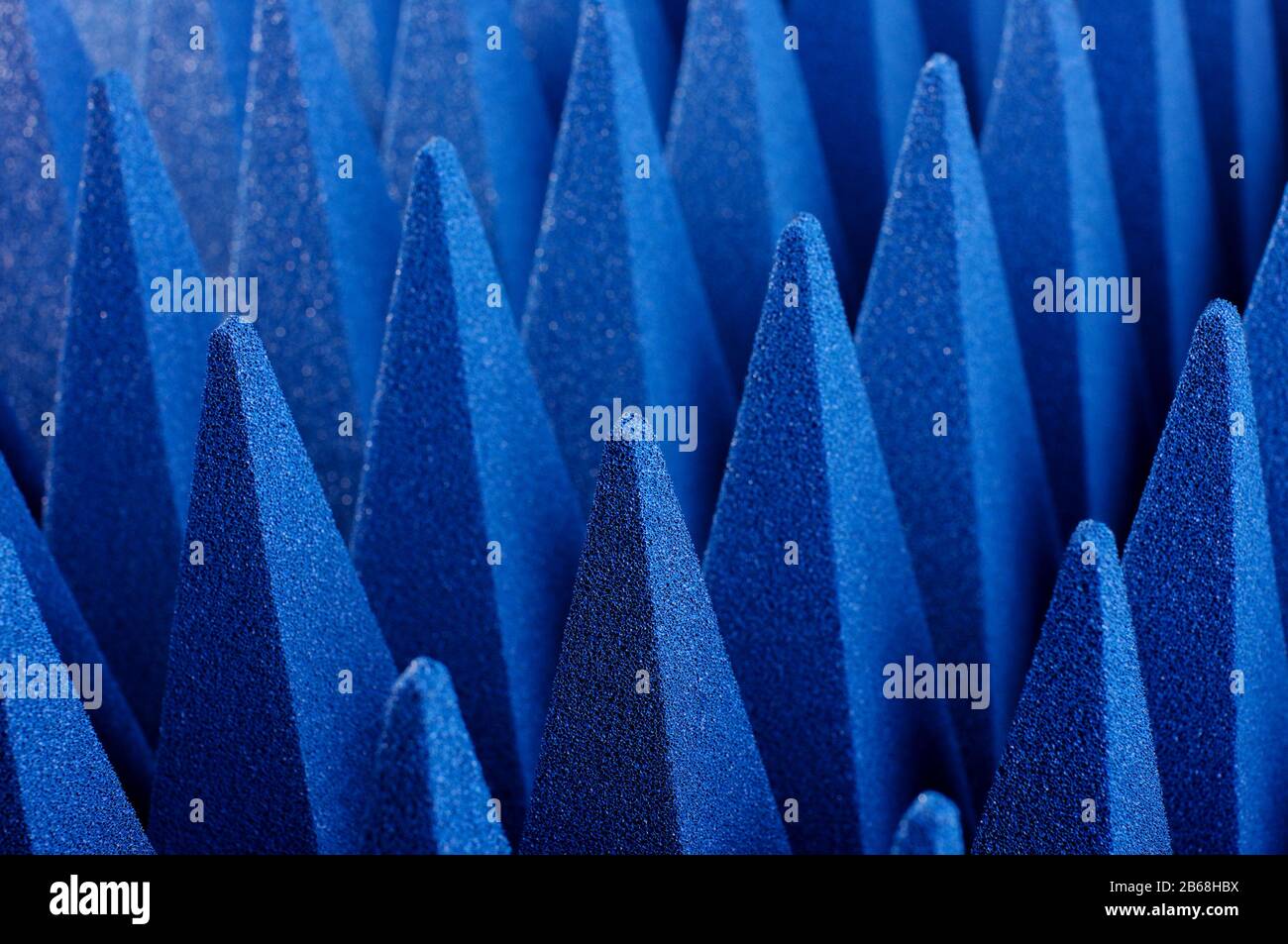 Blue soft hybrid pyramidal microwave and radio frequency absorbers ...