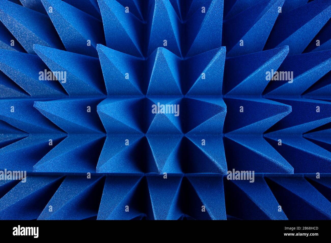 Blue soft hybrid pyramidal microwave and radio frequency absorbers ...
