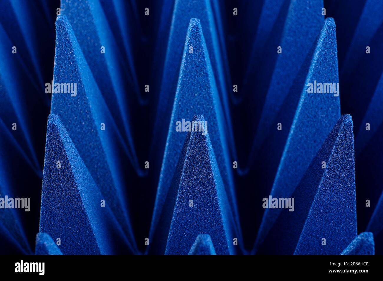 Blue soft hybrid pyramidal microwave and radio frequency absorbers ...