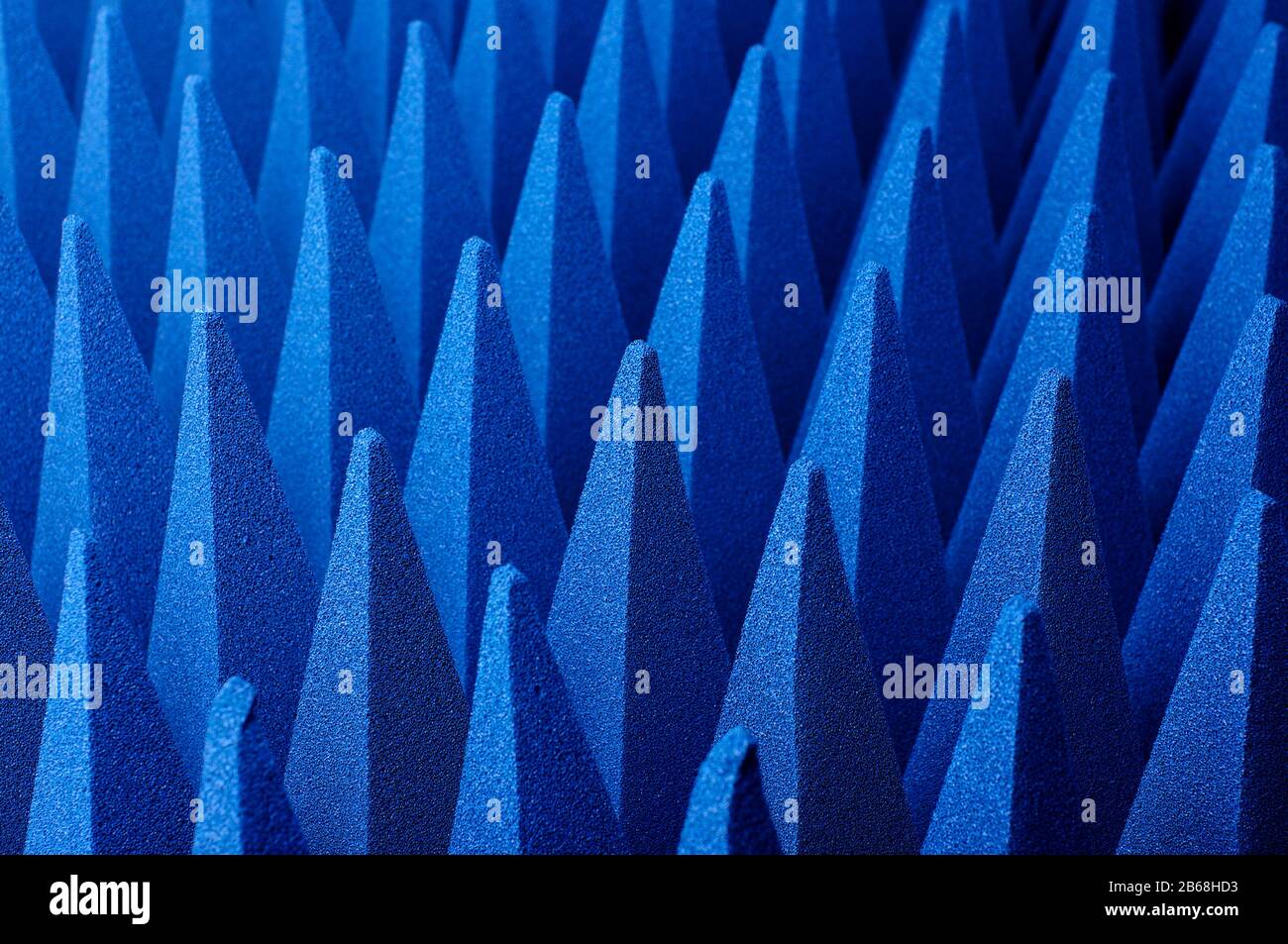 Blue soft hybrid pyramidal microwave and radio frequency absorbers ...