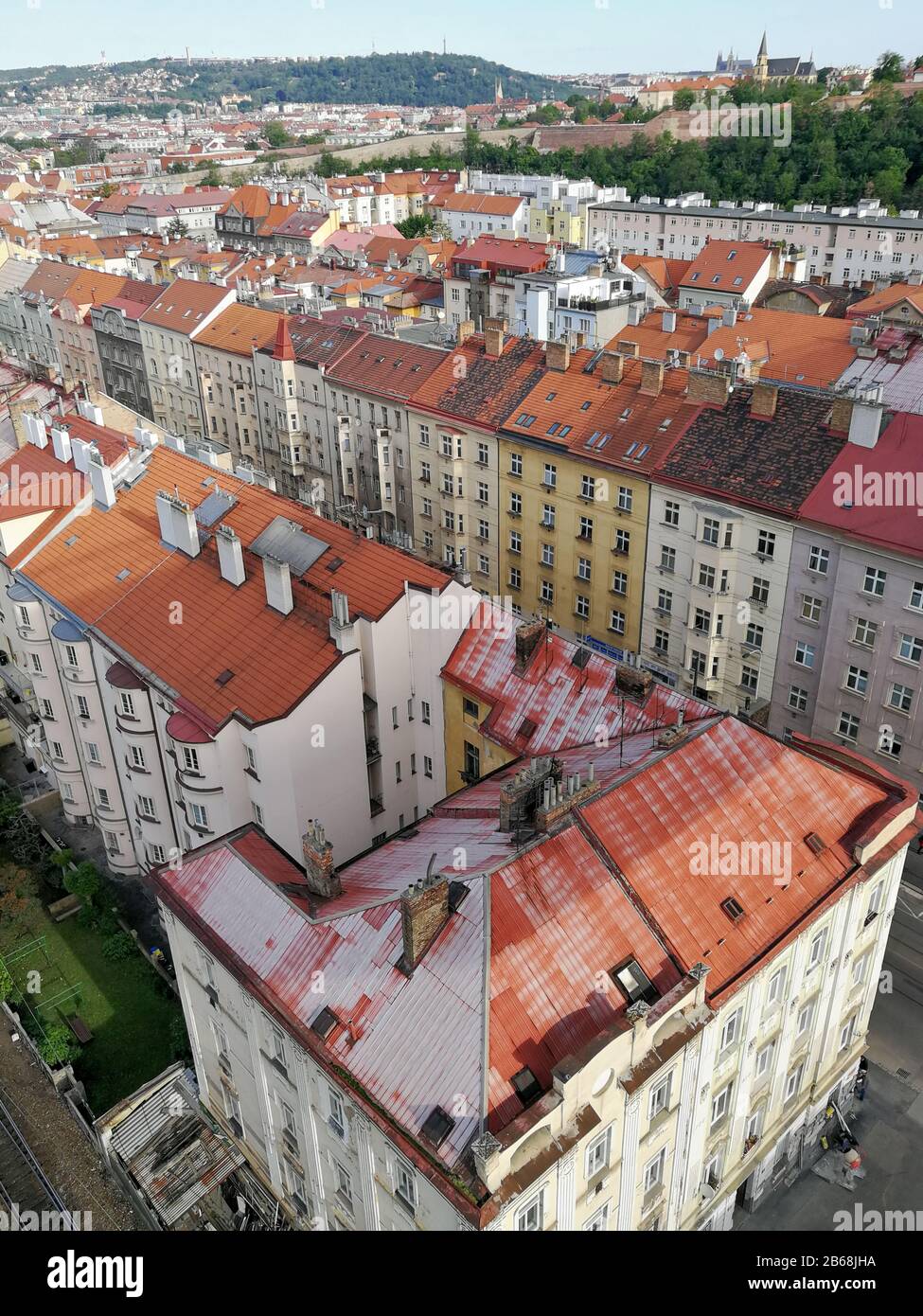 Aerial view of Prague old buildings in Czech Republic Stock Photo - Alamy