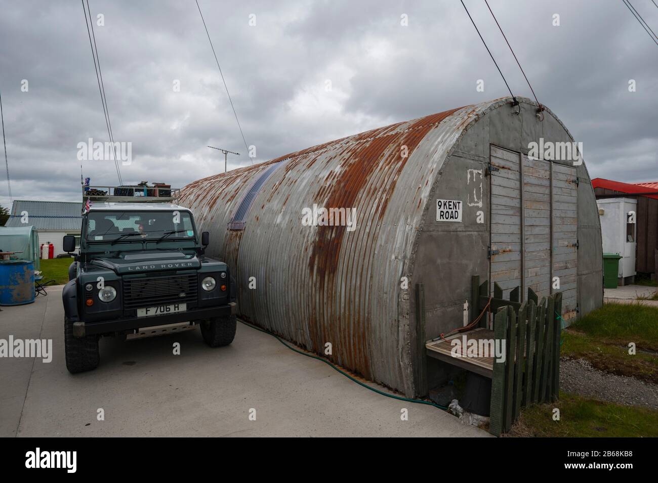 Land Rover in Stanley, Falkland Islands Stock Photo - Alamy