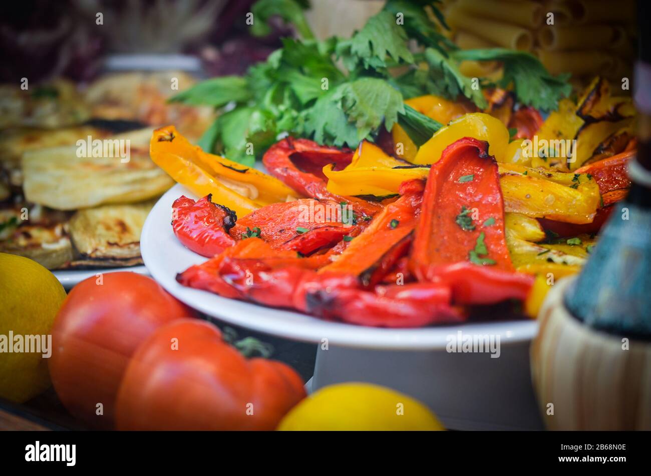 Red Capsicum Grill High Resolution Stock Photography and Images - Alamy