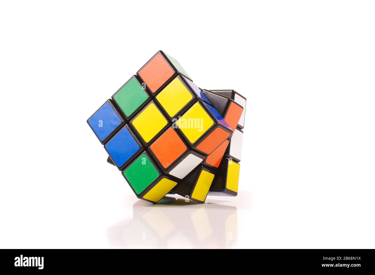 Most popular toy Rubik's cube isolated on the white background Stock ...