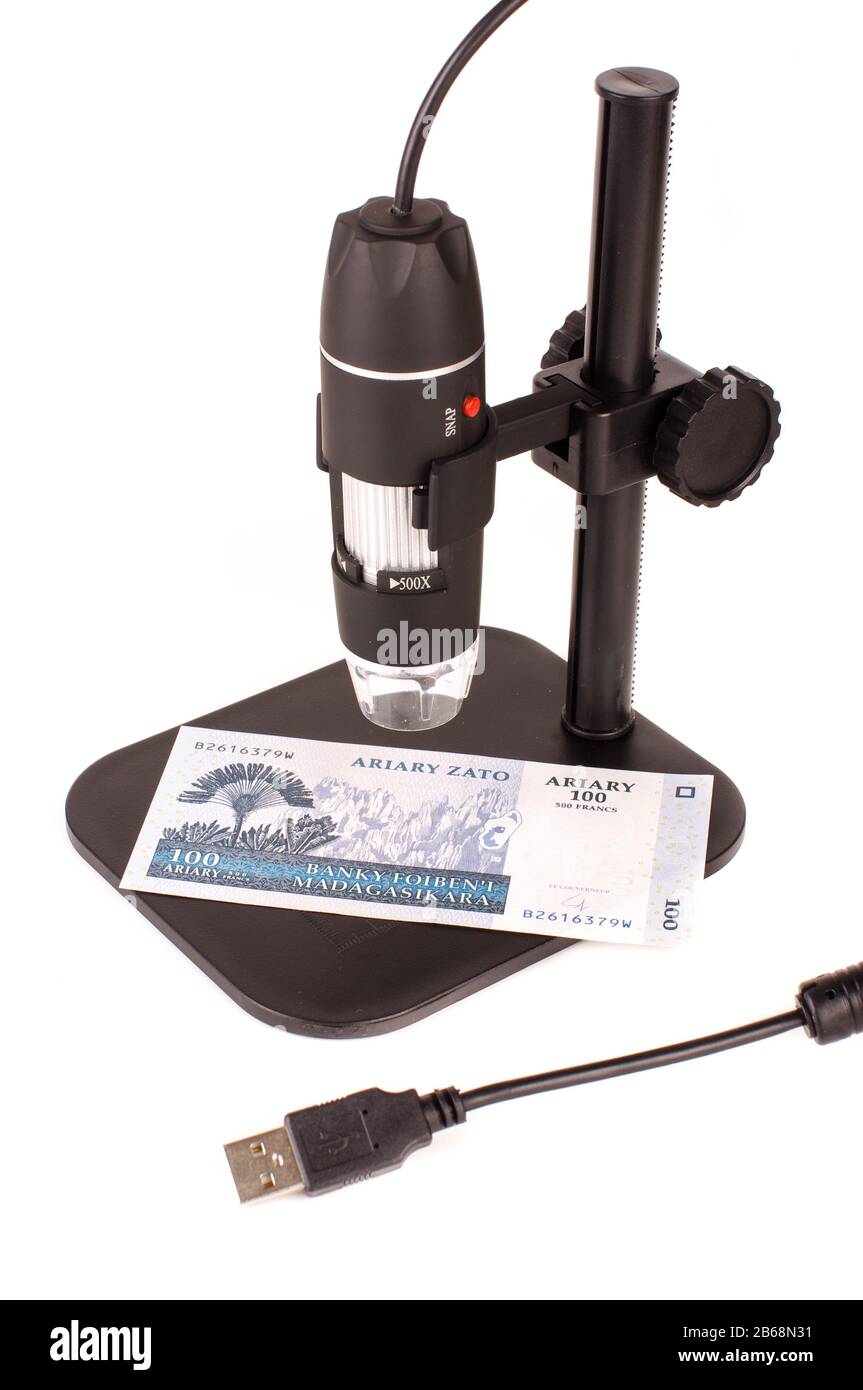 Digital portable microscope for laboratory research Stock Photo - Alamy