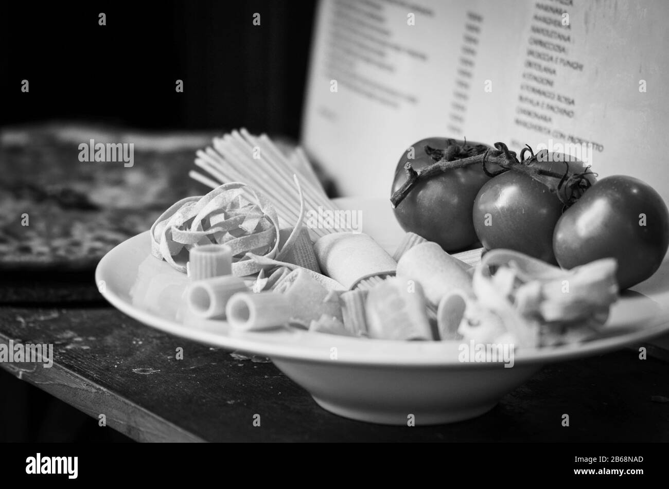 fresh italian pasta close up view Stock Photo - Alamy