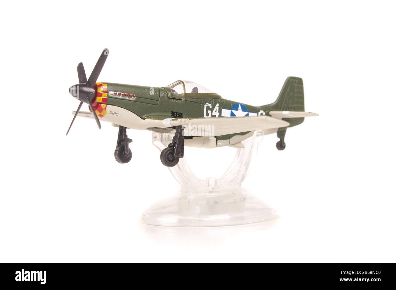 Old World War II model plane isolated on the white background Stock ...