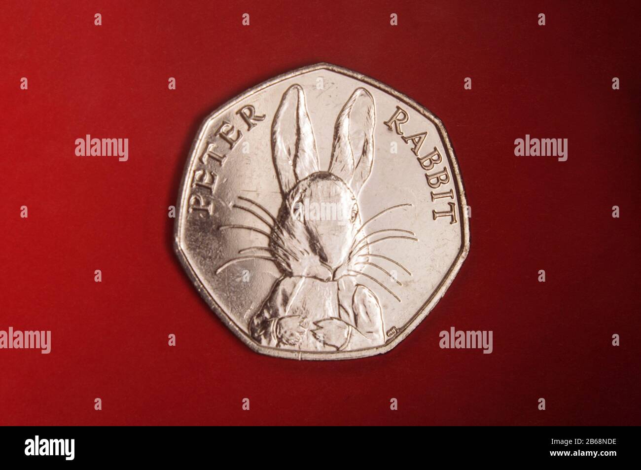 Coin dedicated to Beatrix Potter The tale of Peter rabit 50 pence ...