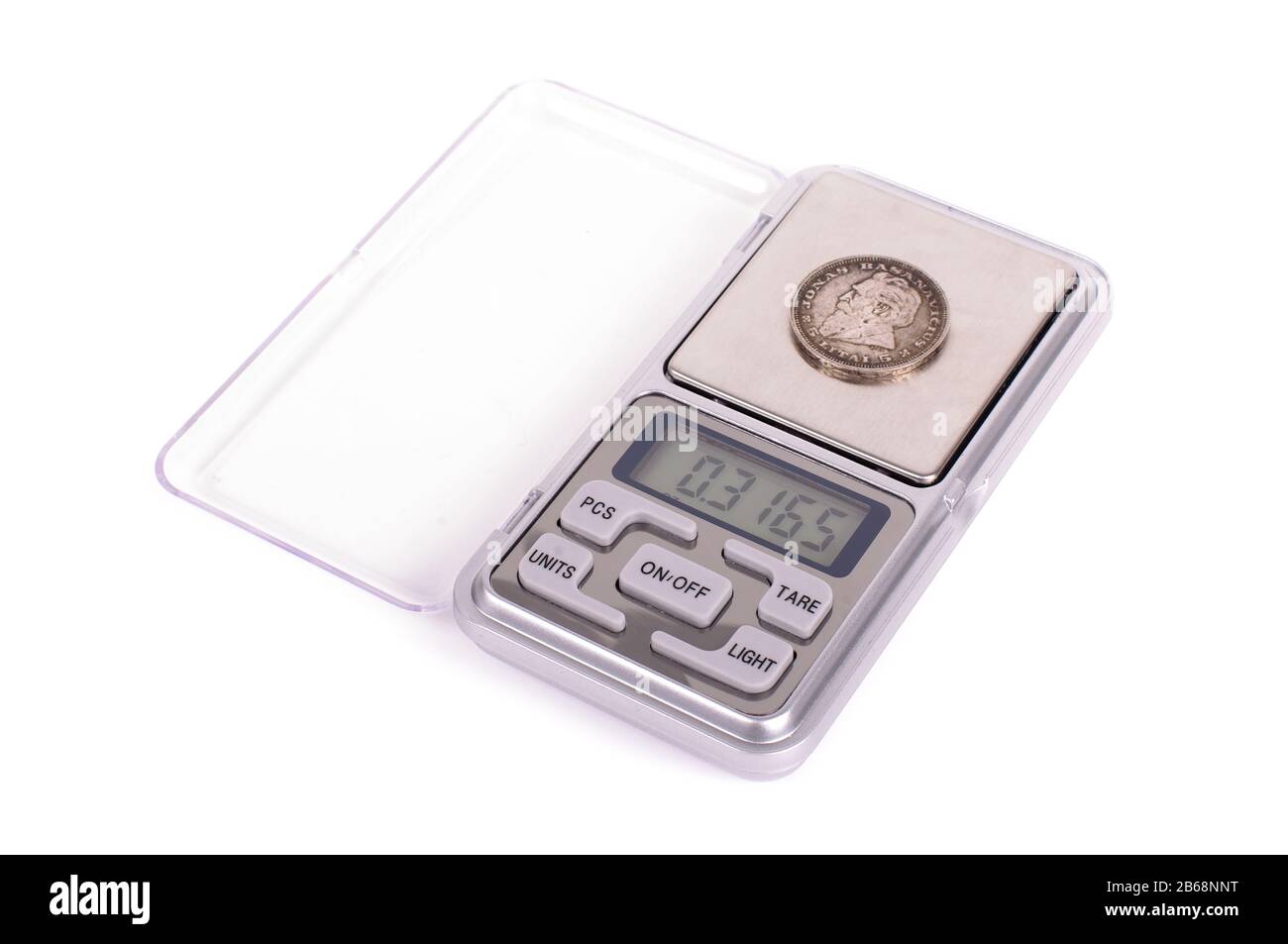 High precision professional microscales isolated on the white ...