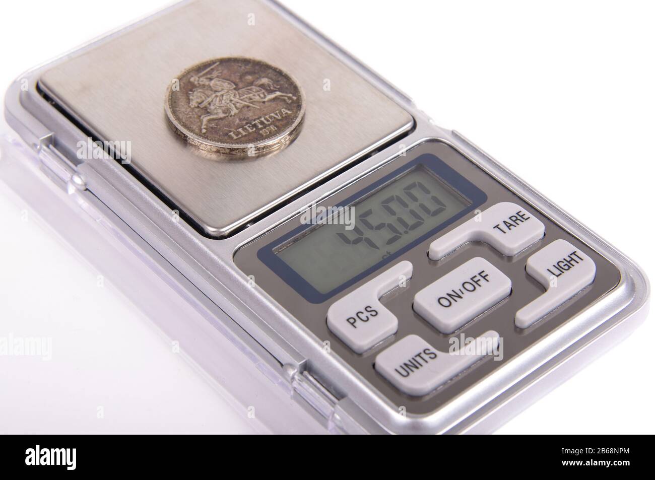 High precision professional microscales isolated on the white ...
