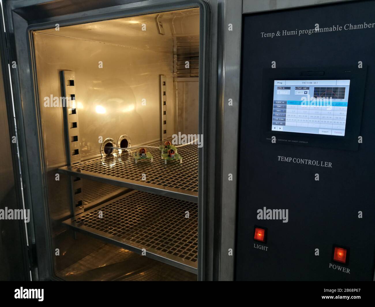 Thermal and humidity chamber for products testing Stock Photo - Alamy