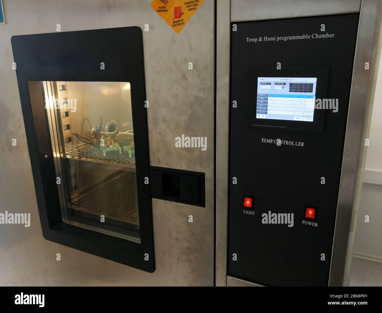Thermal and humidity chamber for products testing Stock Photo - Alamy