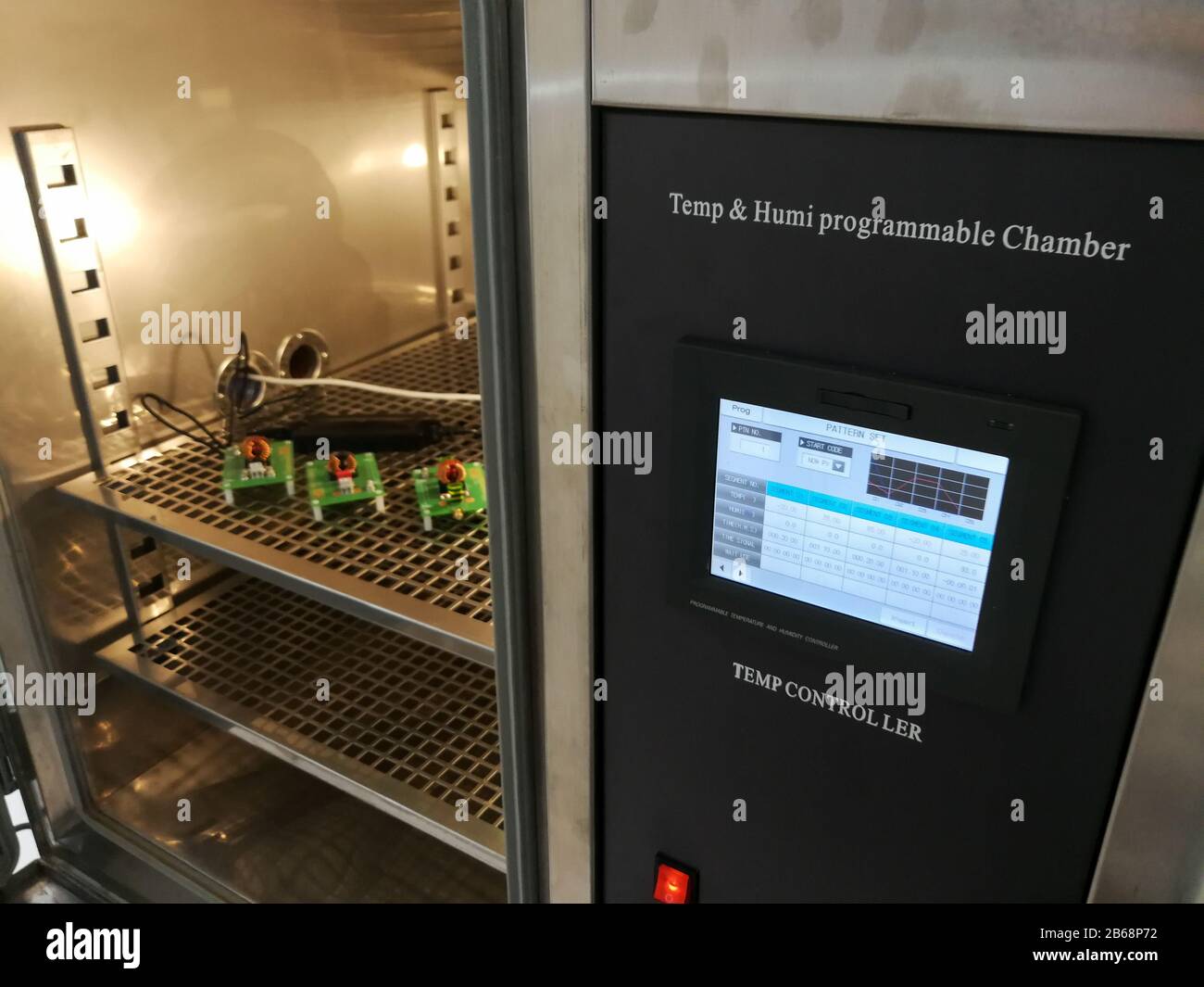 Thermal and humidity chamber for products testing Stock Photo - Alamy