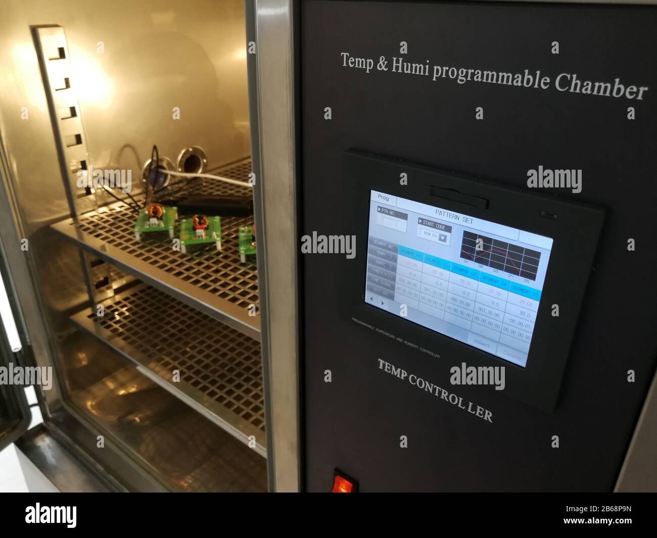 Thermal and humidity chamber for products testing Stock Photo - Alamy