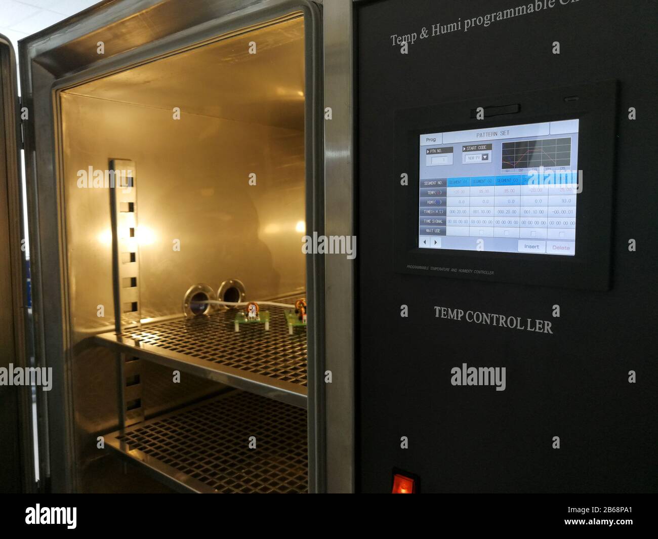 Thermal and humidity chamber for products testing Stock Photo - Alamy