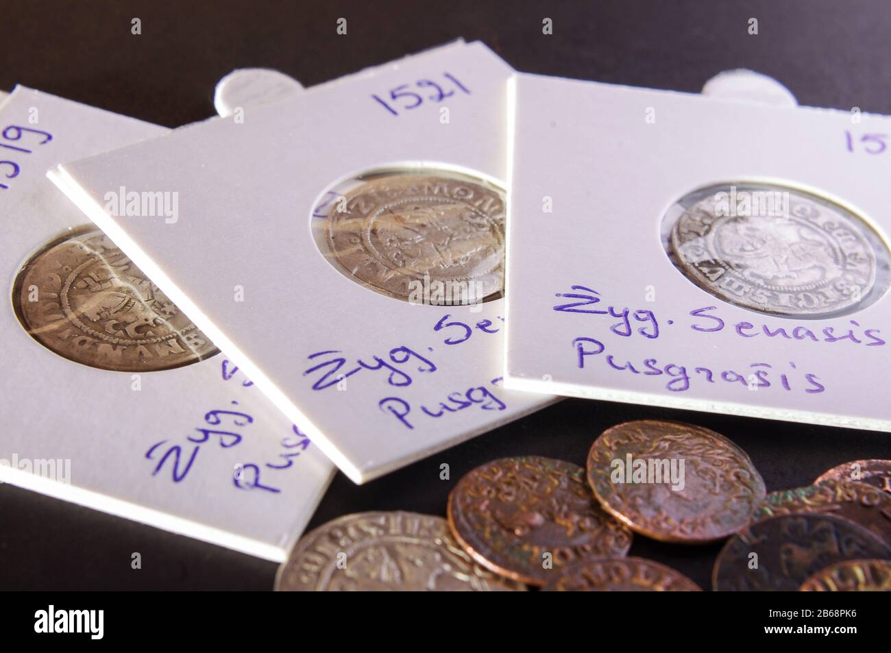 Professional paper sleeves for numismatics and ancient coins Stock ...