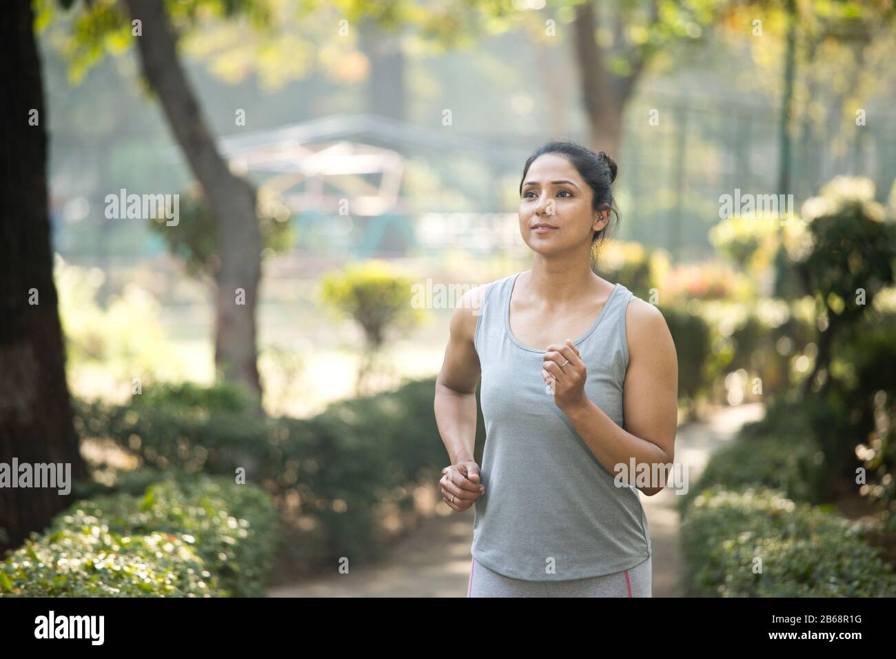 Indian women morning running outdoor hi-res stock photography and ...