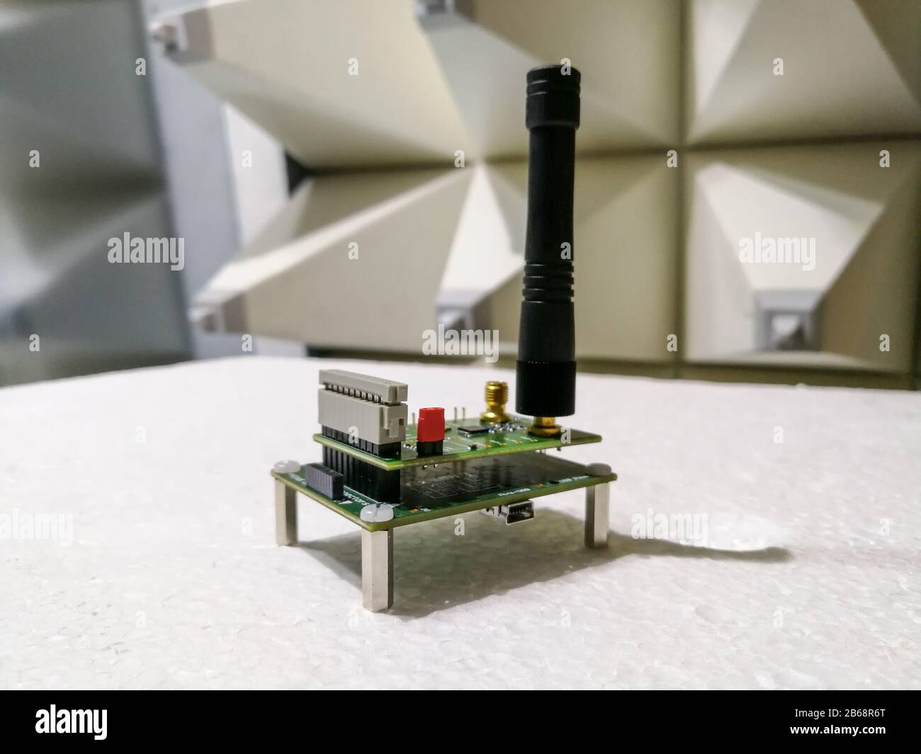 Digital electronics printed circuit board PCB with wireless ...