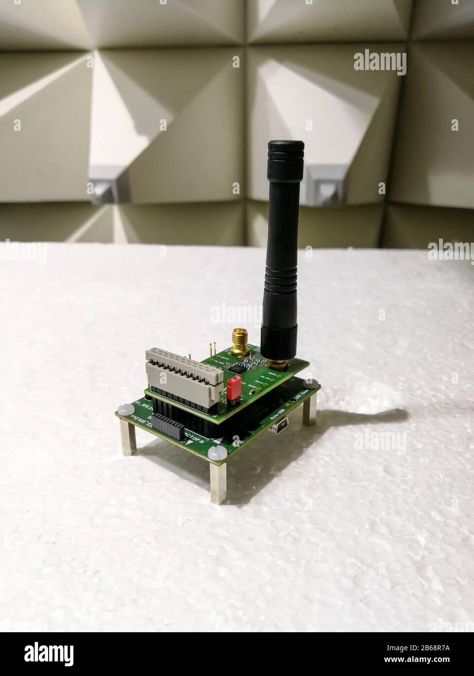 Digital electronics printed circuit board PCB with wireless ...