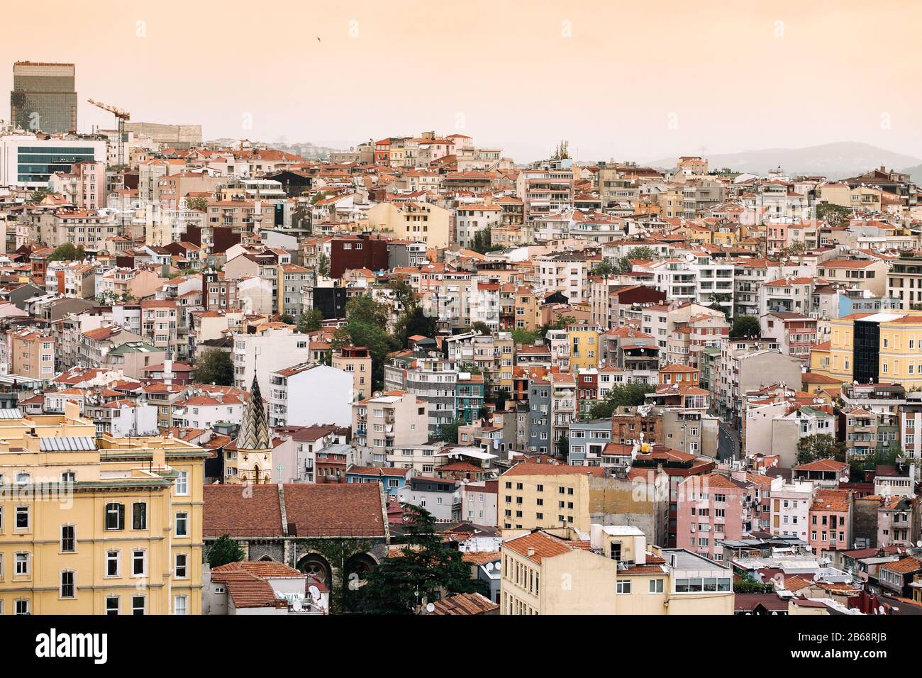 Slum and ghetto district in modern city, concept of social issues and ...