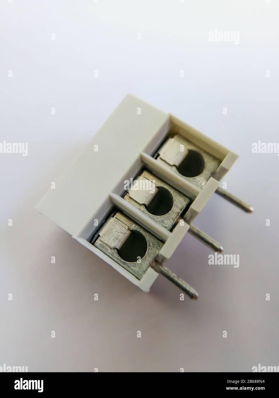 Terminal block for through hole technology PCB assembly Stock Photo - Alamy