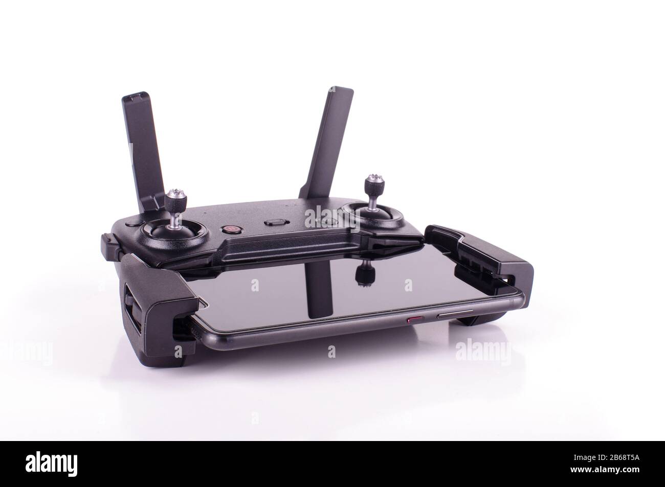 Wireless radio frequency remote controller transmitter isolated on the ...