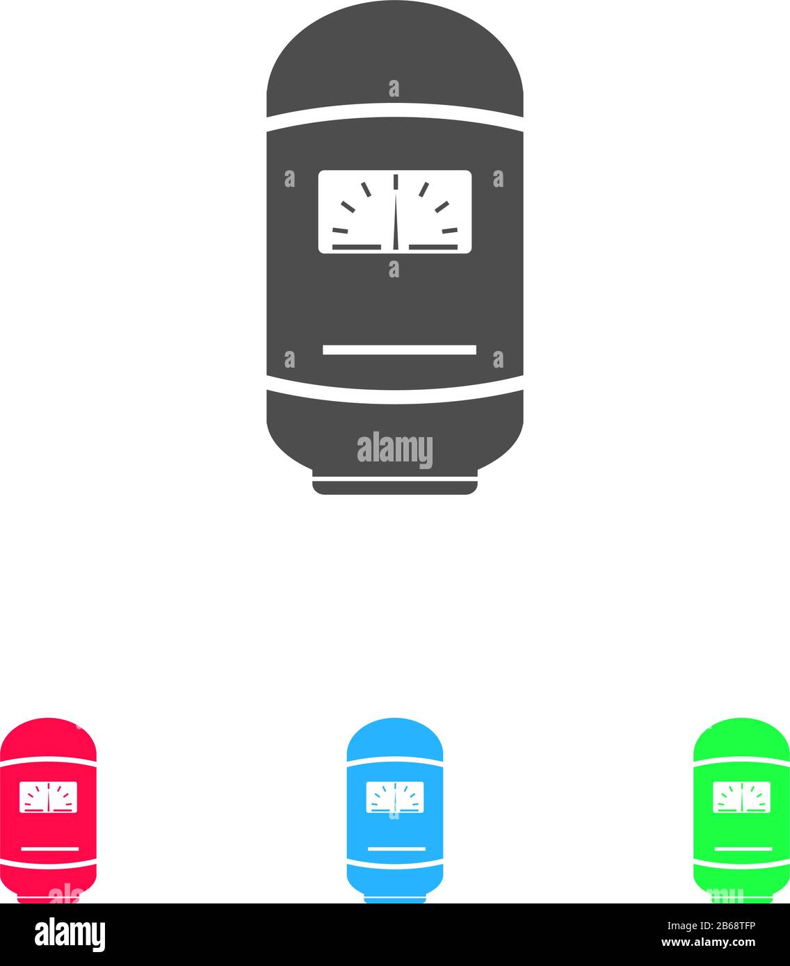 Boiler icon flat. Color pictogram on white background. Vector ...