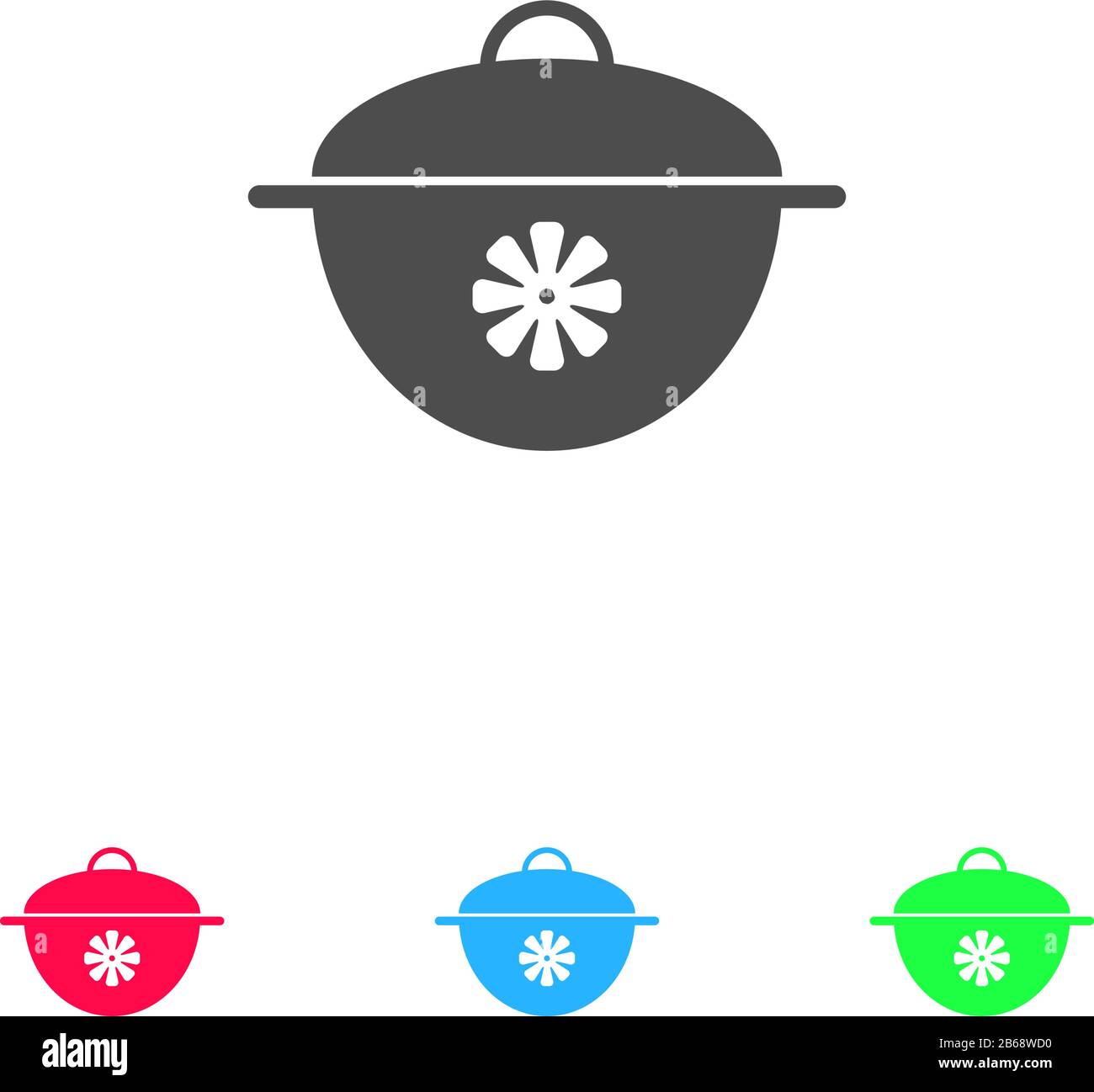 Pan icon flat. Color pictogram on white background. Vector illustration ...